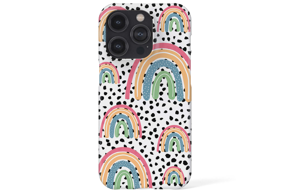 Dotty Rainbow Phone Case | Dots iPhone Case | Casetful