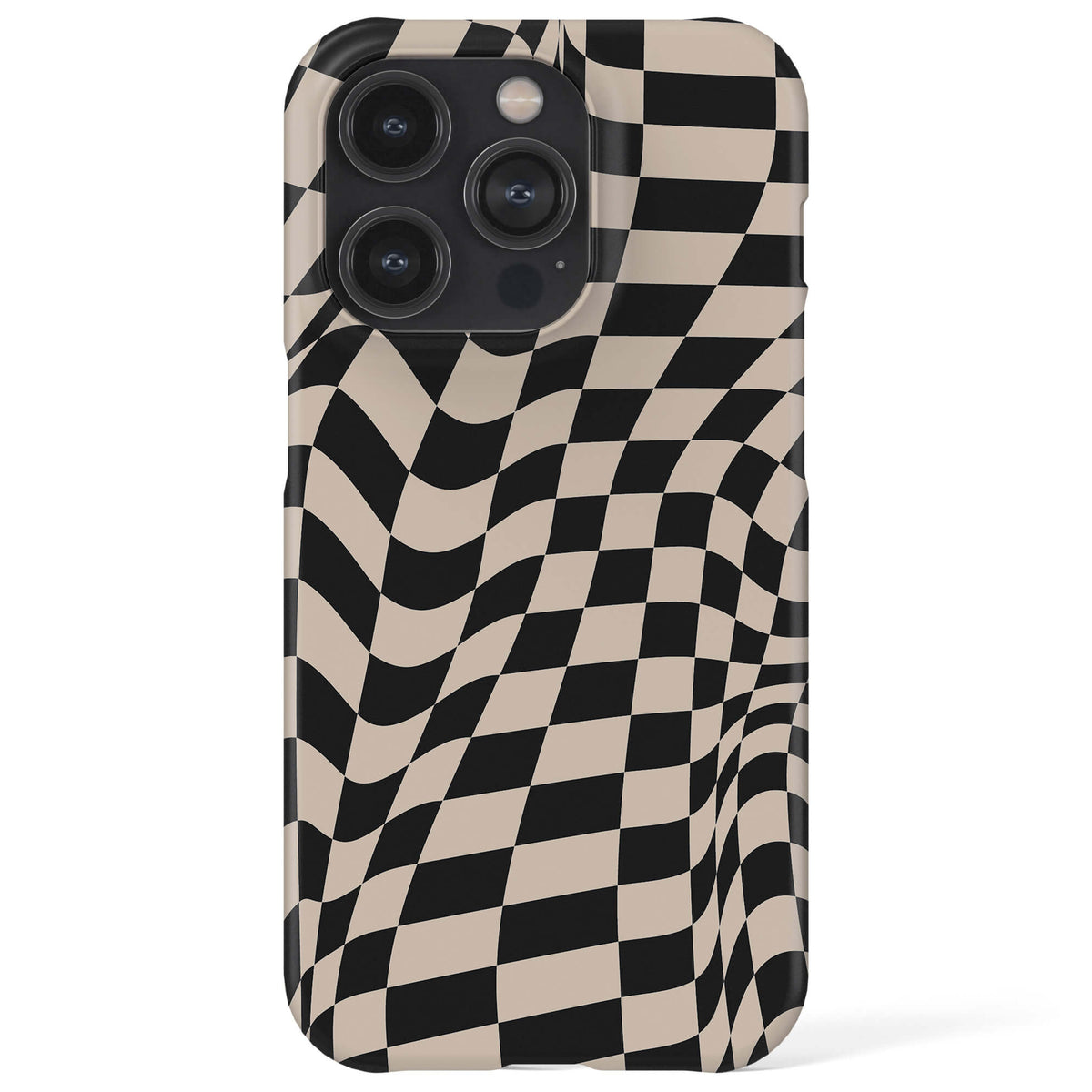 Wavy Checkerboard Phone Case | Check iPhone Case | Casetful