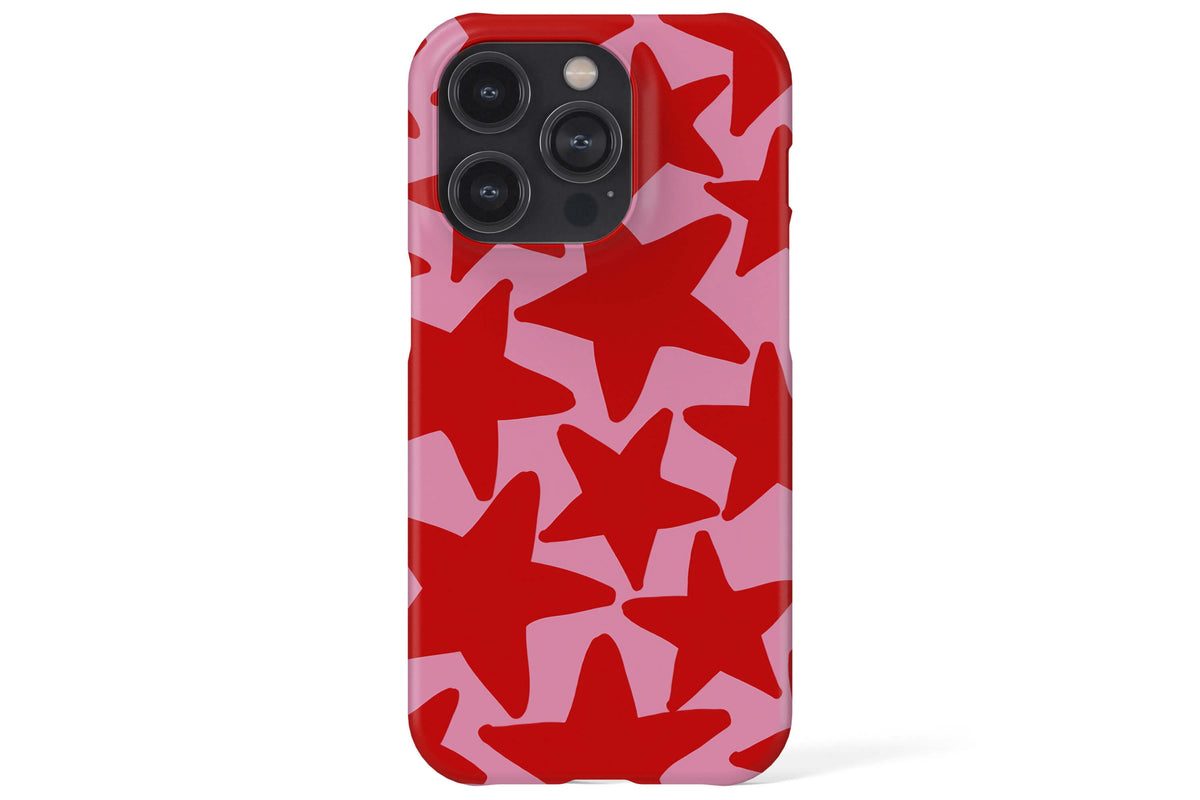 Stars Red Phone Case | Cherry Red iPhone Case | Casetful