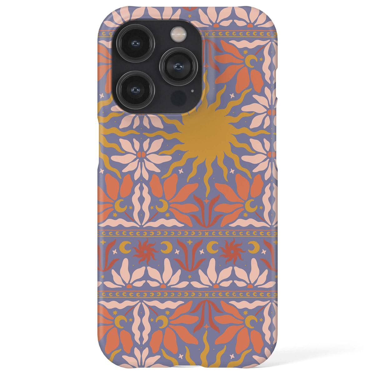 Boho Sun Phone Case | Bohemian Sun Print iPhone Case | Casetful