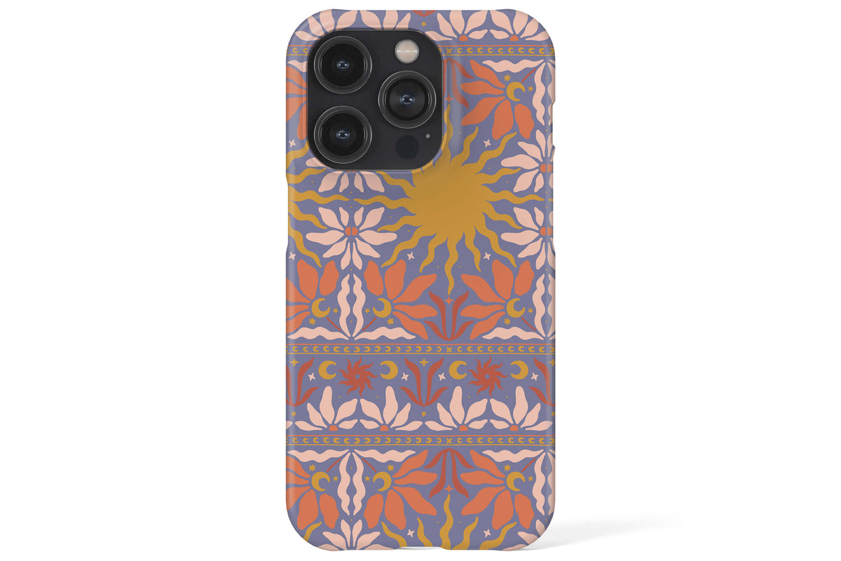 Boho Sun Phone Case | Bohemian Sun Print iPhone Case | Casetful