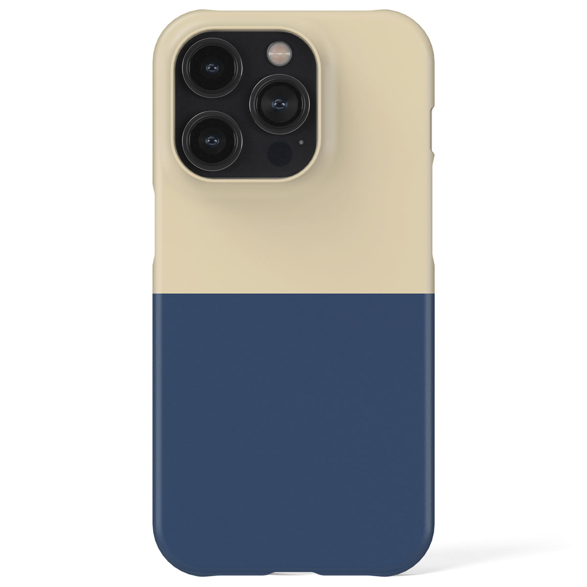 Cream Phone Case | Block Colour Navy iPhone Case | Casetful